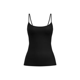 Unterhemd Calida "Unterhemd Sleek Skin Spaghetti Top 1er Pack", Damen, Gr. 40-42, N-Gr, schwarz, Obermaterial: 73% Polyamid PA. 27% Elasthan EL., Unterhemden Unterhemd