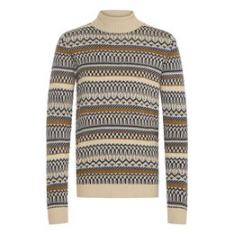Strickfleece-Pullover Blend "Strickpullover BHPullover", Herren, Gr. XL, beige (peyote), Obermaterial: 100% Polyacryl PAN., Pullover