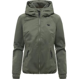 Outdoorjacke Ragwear "Dizzie Tech", Damen, Gr. XS (34), helloliv, Obermaterial: 100% Polyester. Innenfutter: 100% Polyester, gerade h&uuml;ftbedeckend, hoch geschlossener Ausschnitt, &Auml;rmel ohne &Auml;rmelschlitz Rippstrickb&uuml;ndchen mit Gummizug, Jacken Outdoorjacke, Wasserdichte Damen &Uuml;bergangsjacke mit gro&szlig;er Kapuze