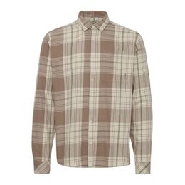 !Solid Langarmhemd SOLID "Langarmhemd SDEsdras", Herren, Gr. L, N-Gr, braun (desert taupe), Obermaterial: 100% Baumwolle CO., Hemden