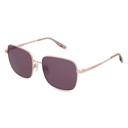 Tom Tailor 675003 | Damen-Sonnenbrille | Fassung: Vollrand, Cat Eye, Metall, Rosegold | Glasfarbe: Braun