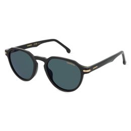 Carrera 314/S | Unisex-Sonnenbrille | Fassung: Vollrand, Panto, Kunststoff, Schwarz | Glasfarbe: Grau