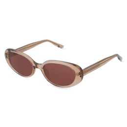 Tom Tailor 676011 | Damen-Sonnenbrille | Fassung: Vollrand, Cat Eye, Kunststoff, Rose Havanna | Glasfarbe: Braun