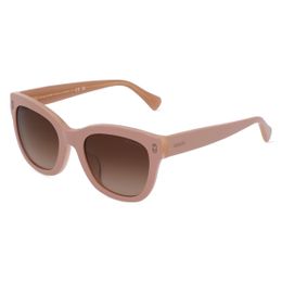 Ralph Lauren Ralph RA5301U | Damen-Sonnenbrille | Fassung: Vollrand, Oval, Acetat, Beige | Glasfarbe: Braun Verlaufend