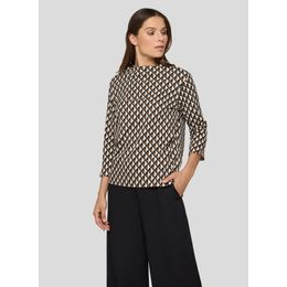 Print-Shirt Rabe "T-Shirt", Damen, Gr. 36, schwarz, 70%Polyester, 28%Viskose, 2%Elasthan, gerade, Shirts