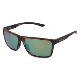 Smith RIPTIDE/S | Herren-Sonnenbrille | Fassung: Vollrand, Quadratisch, Kunststoff, Braun Havanna | Glasfarbe: Blau