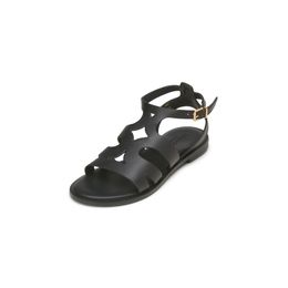 Marc O'Polo Sandale MARC O'POLO "aus edlem Rindleder", Damen, Gr. 37, schwarz (m990), Obermaterial: 100% Leder (Rind), unifarben, Schuhe Sandale