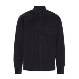 Langarmhemd Blend "Langarmhemd BHDemir", Herren, Gr. L, N-Gr, schwarz, Obermaterial: 100% Baumwolle CO., Hemden