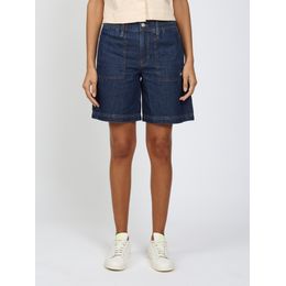 Jeansshorts Gang "94PALOMA SHORTS", Damen, Gr. 26, N-Gr, rinsed longer, Denim/Jeans, Obermaterial: 100% Baumwolle, weit kurz, Jeans Jeansshorts, Light Denim, Wide Fit