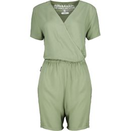 alife and kickin Jumpsuit ALIFE & KICKIN "Damen HellaAK A Overall, Einteiler", Damen, Gr. S, Normalgr&ouml;&szlig;en, braun (dust), 95% Viskose, 5% Elasthan, Overalls Jumpsuit