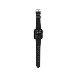 Otterbox Symmetry Cactus Leather, Uhrenarmband schwarz, Apple Watch 42/44/45 mm