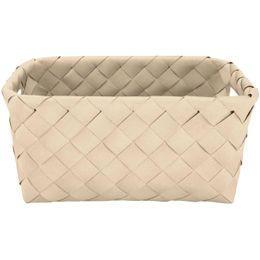 Aufbewahrungskorb Kleine Wolke "Aspera", beige (sandbeige), Polyethylen (PE), Aufbewahrungsboxen
