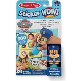 Spin Master Melissa & Doug - Sticker WOW! Paw Patrol Chase Aufkleberstempel & Block, Basteln