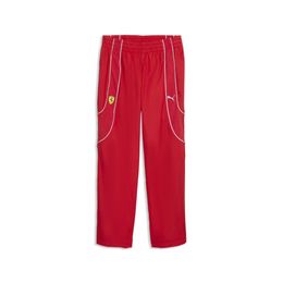 Sporthose Puma "Scuderia Ferrari PumaTECH-X Hose Herren", Herren, Gr. L, Normalgr&ouml;&szlig;en, rot (rosso corsa rot), Obermaterial: 100% Polyester. Futter: 100% Polyester. Einsatz: 7% Polyester, 93% Nylon. Seitentasche &ndash; Oben: 100% Polyester, unifarben, relaxed fit, Hosen Sporthose