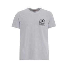 T-Shirt Blend "T-Shirt BHTee", Herren, Gr. XXL, grau (stone mix), Obermaterial: 100% Baumwolle CO., Shirts T-Shirt