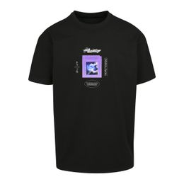 T-Shirt "Upscale by Mister Tee Unisex Catch Em Oversize Tee", Damen, Gr. M, schwarz, 100% Baumwolle, UPSCALE BY MISTER TEE, unifarben, oversize, Rundhals, Shirts T-Shirt