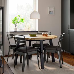 IKEA SKOGSTA / RAMSN&Auml;S Tisch und 4 St&uuml;hle