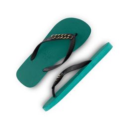Uzurii Goldene kleine Flip-Flops, Waldgr&uuml;n