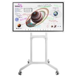 Samsung Flip Pro WM55B Flipchart 138,7 cm 55 Zoll inkl. PureMounts PM-CART-80W Rollwagen rotierbar