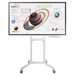 Samsung Flip Pro WM65B Flipchart 165 cm 65 Zoll inkl. PureMounts PM-CART-80W Rollwagen rotierbar & Flip Pro Tray CY-TF65BBC