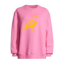 Sweatshirt SALZHAUT "Sweatshirt OLBEN UNISEX - M&Ouml;WE", Damen, Gr. L, rosa (blossom), Obermaterial: 100% Baumwolle CO., Sweatshirts Sweatshirt
