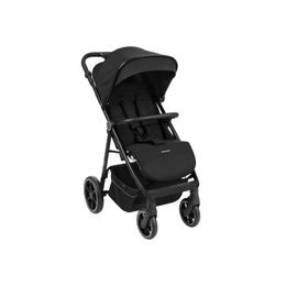 Kikkaboo Kinderwagen Lucy Gurt R&uuml;ckenlehne verstellbar Federung Hinterradbremse schwarz