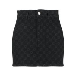 Sommerrock PEQUS "PEQUS PEQUS Aether Monogram Skirt", Damen, Gr. XS, mc, 99% Baumwolle, 1% Polyurethan, normal, R&ouml;cke