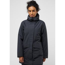 Funktionsmantel Jack Wolfskin "TEMPELHOF COAT W", Damen, Gr. M (38/40), grau (phantom), Hauptmaterial: 100% Polyester. Futter: 100% Polyester (recycled). F&uuml;llung: 100% Polyester (recycled), M&auml;ntel