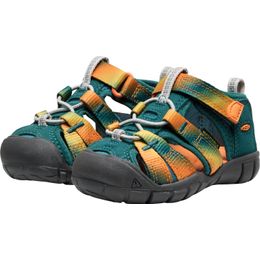 Sandale Keen "SEACAMP II CNX", M&auml;dchen, Gr. 19, bunt (ombre medite), Synthetik, Schuhe Sandale