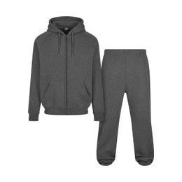 Trainingsanzug Urban Classics "Urban Classics Herren Blank Suit", Herren, Gr. L, grau (charcoal), 65% Baumwolle, 35% Polyester, unifarben, Sportanz&uuml;ge Trainingsanzug