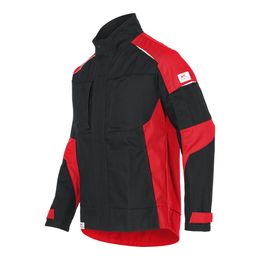 K&Uuml;BLER WORKWEAR K&Uuml;BLER Jacke ACTIVIQ cotton+ schwarz/mittelrot M ; K&uuml;bler Workwear (1250 3421-9955-M)