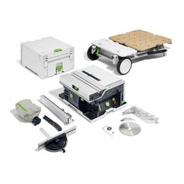 FESTOOL CSC SYS 50 EBI-Basic-Set Akku-Tischkreiss&auml;ge aus Kunststoff und Metall mit b&uuml;rstenlosem Motor und S&auml;geblatt f&uuml;r Holz oder Kunststoff, ohne Akku und Ladeger&auml;t - 577371)