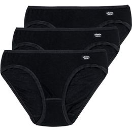 Minislip Speidel "Softfeeling", Damen, Gr. 42, schwarz, Obermaterial: 46% Baumwolle, 46% Modal, 8% Elasthan, unifarben, k&ouml;rpernah, Unterhosen, atmungsaktiv, basic, elastisch, bequem, Baumwollmix