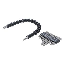 BGS Do it yourself Bit-Satz mit flexibler Welle 20804, Antrieb Au&szlig;ensechskant 6,3 mm (1/4"), 11-tlg.)