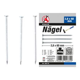 BGS Do it yourself N&auml;gel-Sortiment 88118, 250 g, 2,8 x 60 mm)
