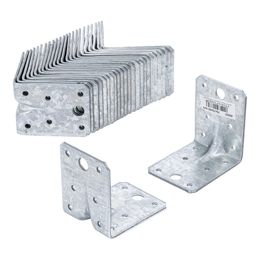 BGS Do it yourself Winkelverbinder 80937-25, mit Sicke, 70 x 70 x 55 x 2,5 mm, Spar-Pack, 25 St&uuml;ck)