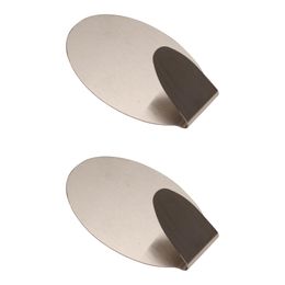 BGS Do it yourself Edelstahl-Klebehaken 88232, 45 x 70 mm, 1,5 kg, 2-tlg.)