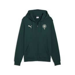 Sweatjacke Puma "Marokko ftblCulture Kapuzenjacke Herren", Herren, Gr. M, schwarz myrtle alpine snow gr&uuml;n wei&szlig;, Obermaterial: 70% Baumwolle, 30% Polyester. Kapuzenfutter: 100% Baumwolle. Rippe: 97% Baumwolle, 3% Elasthan, Sweatjacken Sweatjacke