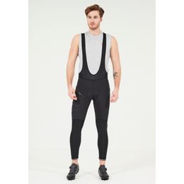 Radhose Endurance "Gorsk", Herren, Gr. L, US-Gr&ouml;&szlig;en, schwarz, 28% Elasthan, 72% Polyamid, bedruckt, unifarben, lang, Hosen, mit funktionellem Windblocker