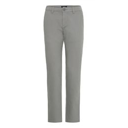 Chinohose oxmo "Chinohose OXKvitana", Damen, Gr. 36, N-Gr, grau (pewter), Obermaterial: 99% Baumwolle CO. 1% Elasthan EL., Hosen Chinohose
