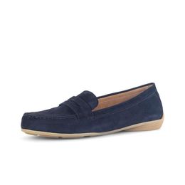 Mokassin Gabor "Mokassin", Damen, Gr. 40,5, blau, Schuhe Mokassin