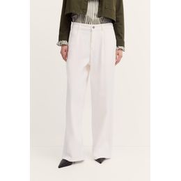 5-Pocket-Jeans Bugatti "Bequeme Passform", Damen, Gr. 34, Normalgr&ouml;&szlig;en, beige (20, ecru), 56% Lyocell, 41% Baumwolle, 3% Elasthan, Jeans 5-Pocket-Jeans, mit Flexcity Stretch