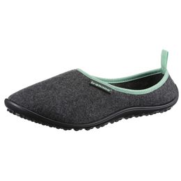 Barfu&szlig;schuh Leguano "ACASA", Damen, Gr. 37, bunt (anthrazit, mint), Textil, meliert, Schuhe Hausschuh Pantoffeln Barfu&szlig;schuh, Bequemschuh, Hausschuh, Clog f&uuml;r volle Bewegungsfreiheit