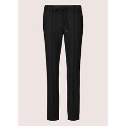 Madeleine Mode Stoffhose MADELEINE "Jogpants Stretchhose mit Tunnelzug", Damen, Gr. 34, N + K Gr, schwarz, Obermaterial: 95% Polyamid PA. 5% Elasthan EL., Modern, Hosen Stoffhose, Stretchhose mit Tunnelzug