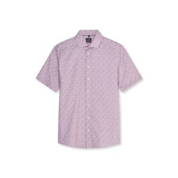 Businesshemd OLYMP "OLYMP Luxor, modern fit, Global Kent", Herren, Gr. 40, Normaler Arm, mauve, 100% Baumwolle, Hemden