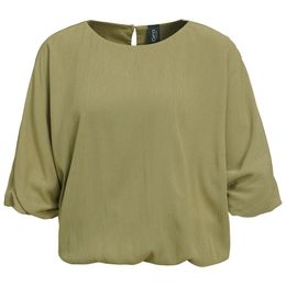 Gina Damen Bluse in Crinkle-Optik