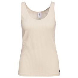 Gina Damen Top mit Rippstruktur