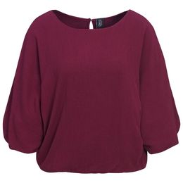 Gina Damen Bluse in Crinkle-Optik