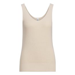 Gina Damen Stricktop mit Rippstruktur