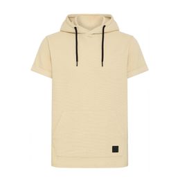 Kurzarmpullover INDICODE "Kurzarmpullover IDNils", Herren, Gr. L, beige (fog), Obermaterial: 55% Baumwolle CO. 45% Polyester PES., Pullover